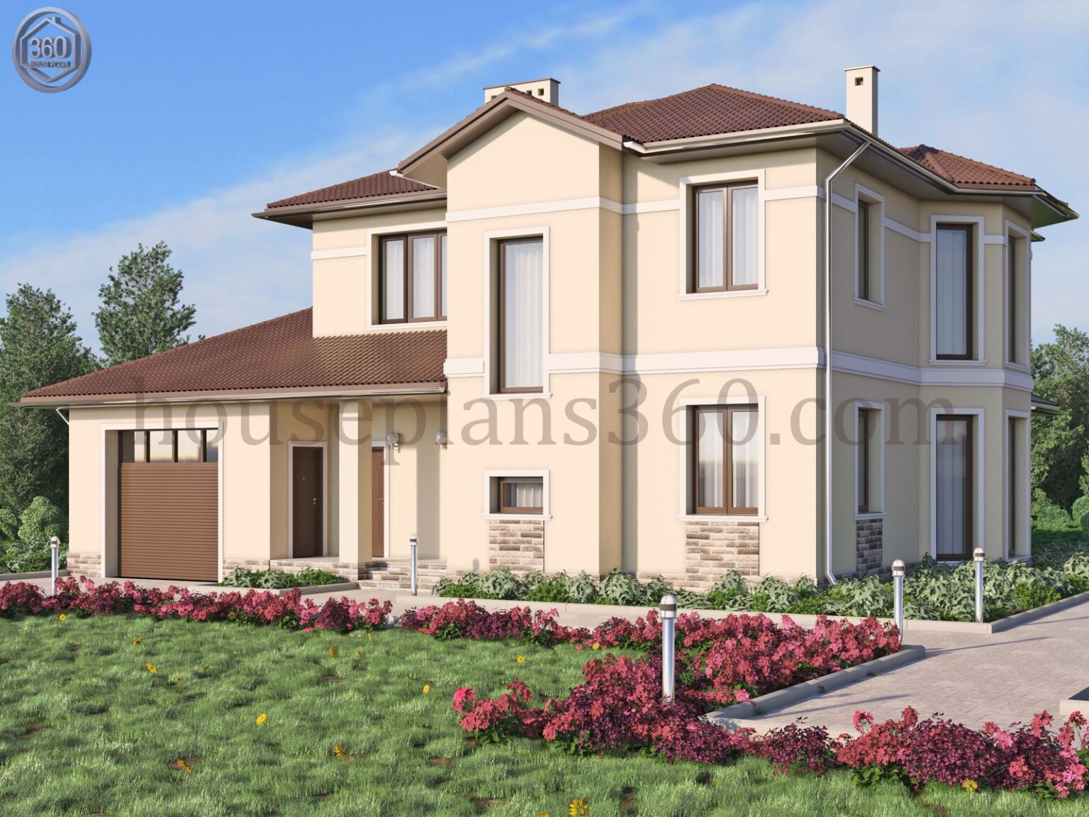 Simple house plans, low budget simple two storey house design