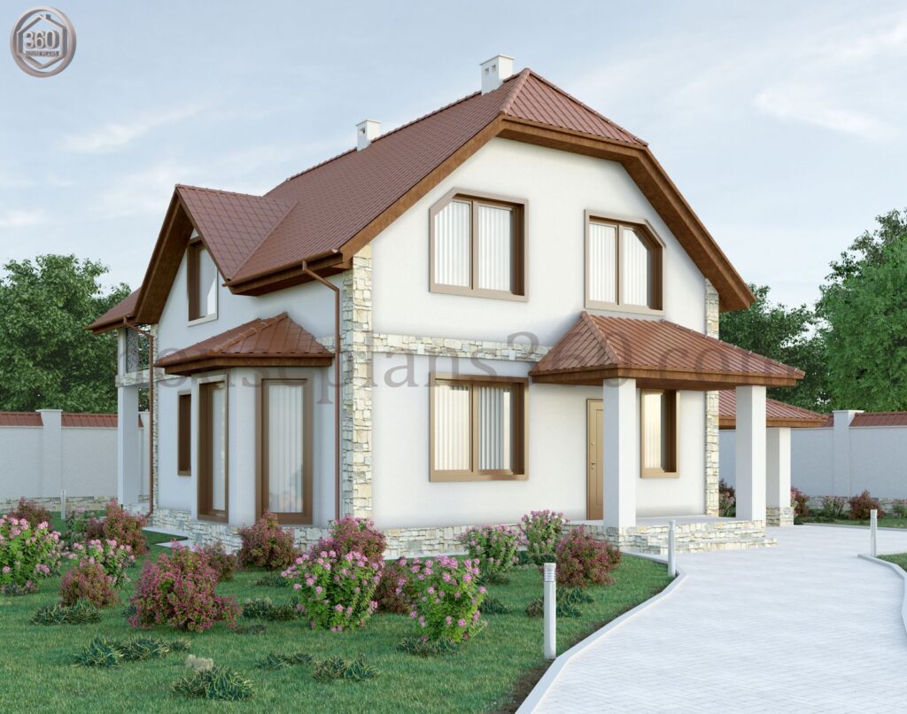 Simple house plans, low budget simple two storey house design