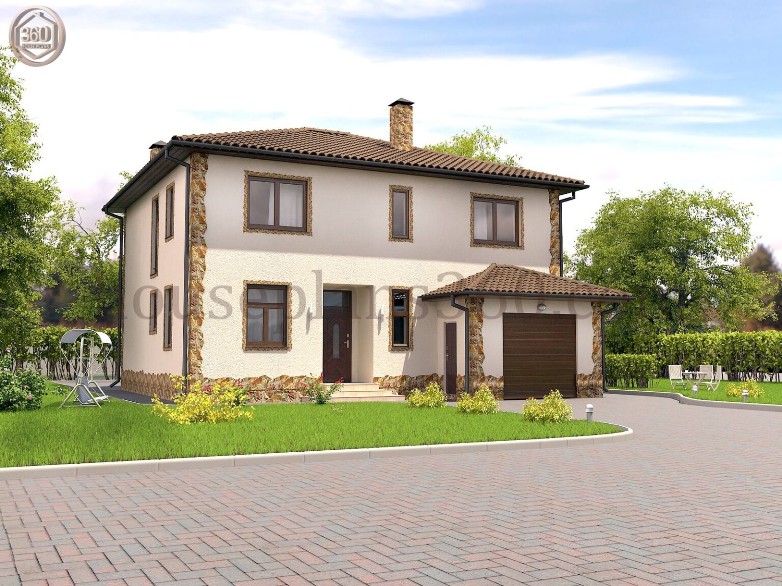 Simple house plans, low budget simple two storey house design